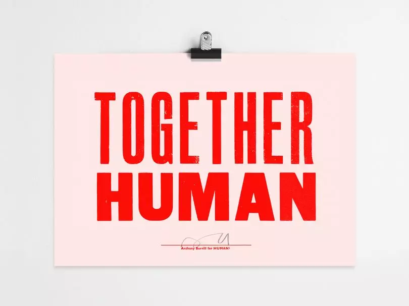 Human Together, Together Human - Limitado nga edisyon nga pag-imprinta ni Anthony Burrill aron suportahan ang gugma sa kahimsog sa pangisip 5020_2