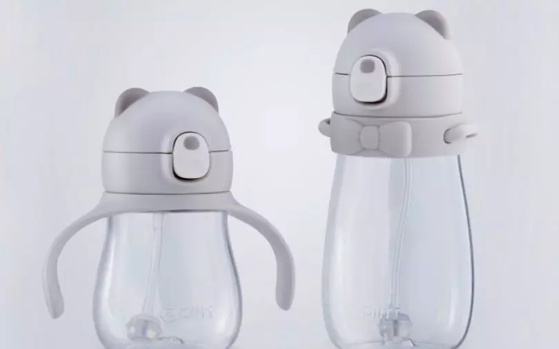 Little Bear Straw Water Bottle ni Senso Design Shanghai Co. Ltd, mananaog sa Baby, Kids' and Children's Products Design Category, 2017-2018.