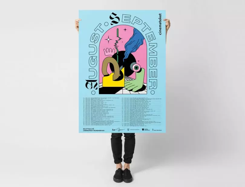 Hugmuns Acid-Trip-Posterserie für das Veranstaltungsprogramm eines norwegischen Arthouse-Kinos 5258_1