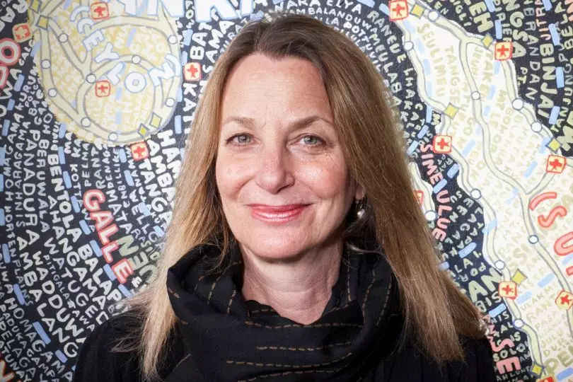 Paula Scher. Bi şandina CB. Hemî wêne ji Design Manchester ve têne pêşkêş kirin