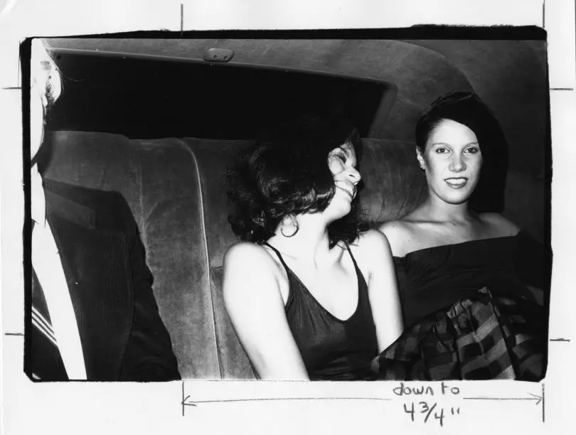 Bob Colacello Halschent vum Andy, Bianca Jagger, a Prinzessin Diane de Beauvau-Craon, New York, c. 1980