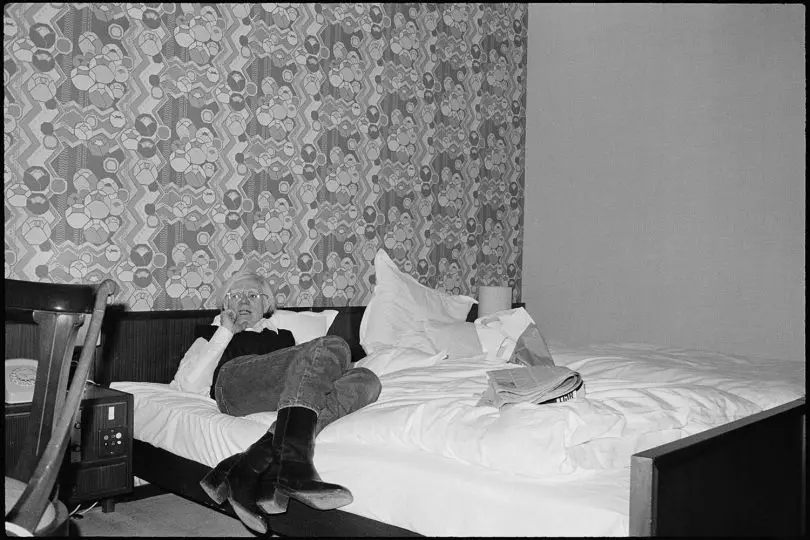 Bob Colacello Andy li Hotel Bristol, Bonn, 1976