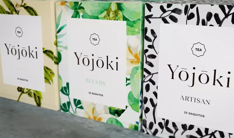 Krásná identita japonské čajové značky Yojoki Tea