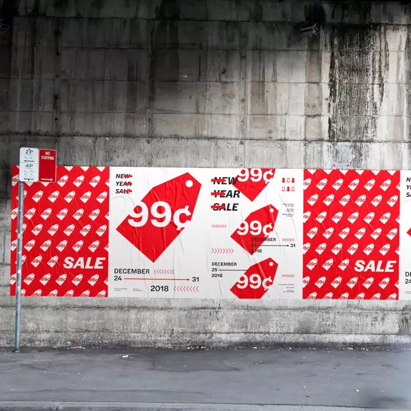 NYC Deal 99 Cent Store Brand Identity, Chi Hao Chang. Grafikai és vizuális kommunikáció tervezés kategória győztese, 2019-2020.