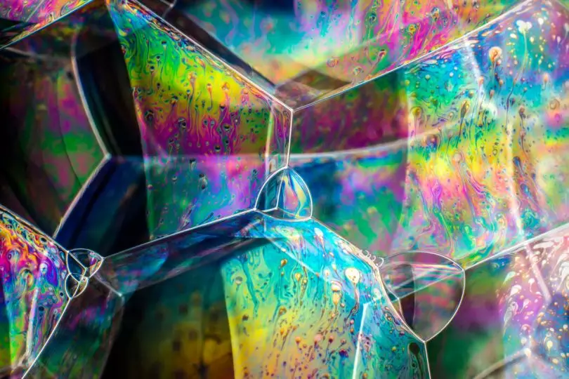 Struktur gelembung sabun © Kym Cox