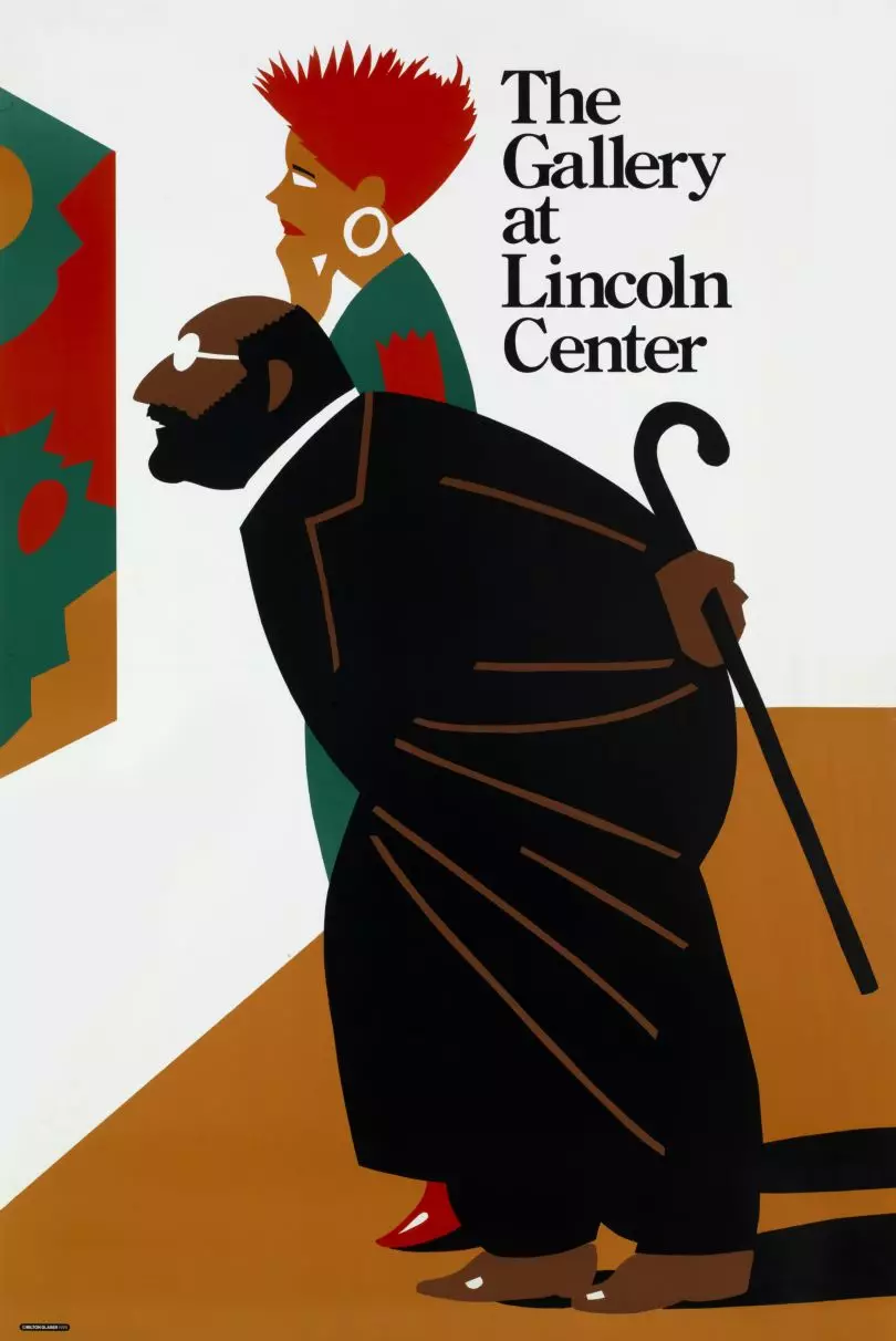 Galeri di Lincoln Center 1990. Litografi offset 4 warna, 36 x 24