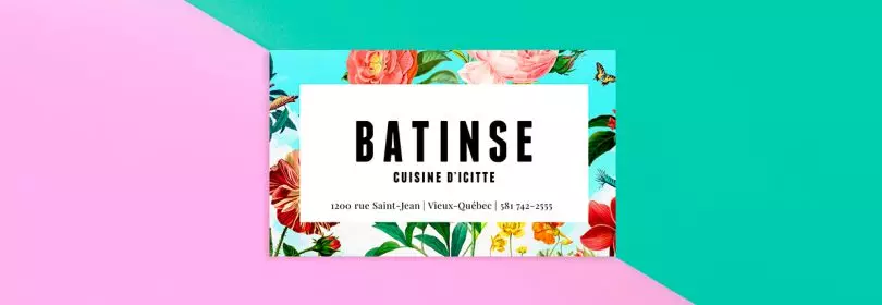 Deux et Quatre menggabungkan identiti yang menyegarkan untuk restoran retro Batinse di Bandaraya Quebec 5588_2