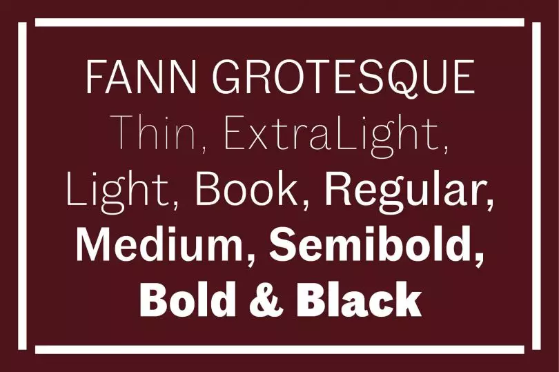 Fann Grotesque wolemba Colophon