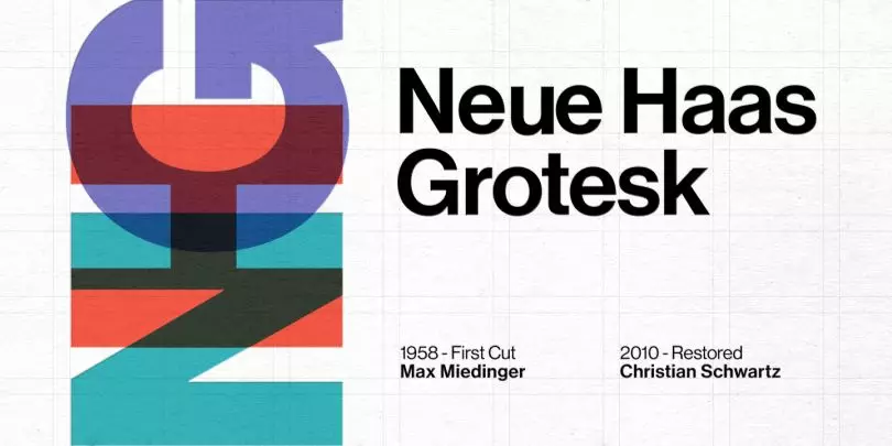 Neue Haas Grotesk minn Monotype