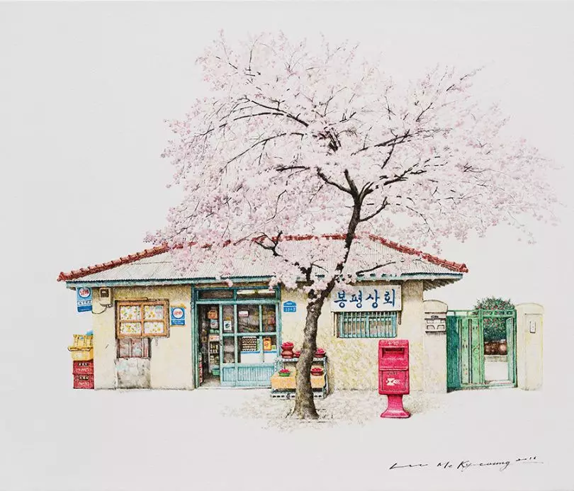 Những bức tranh quyến rũ của Me Kyeoung Lee về các cửa hàng tiện lợi nhỏ ở Hàn Quốc 5804_4