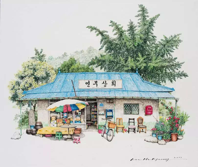 Me Kyeoung Lee 迷人的韩国小便利店画作 5804_5
