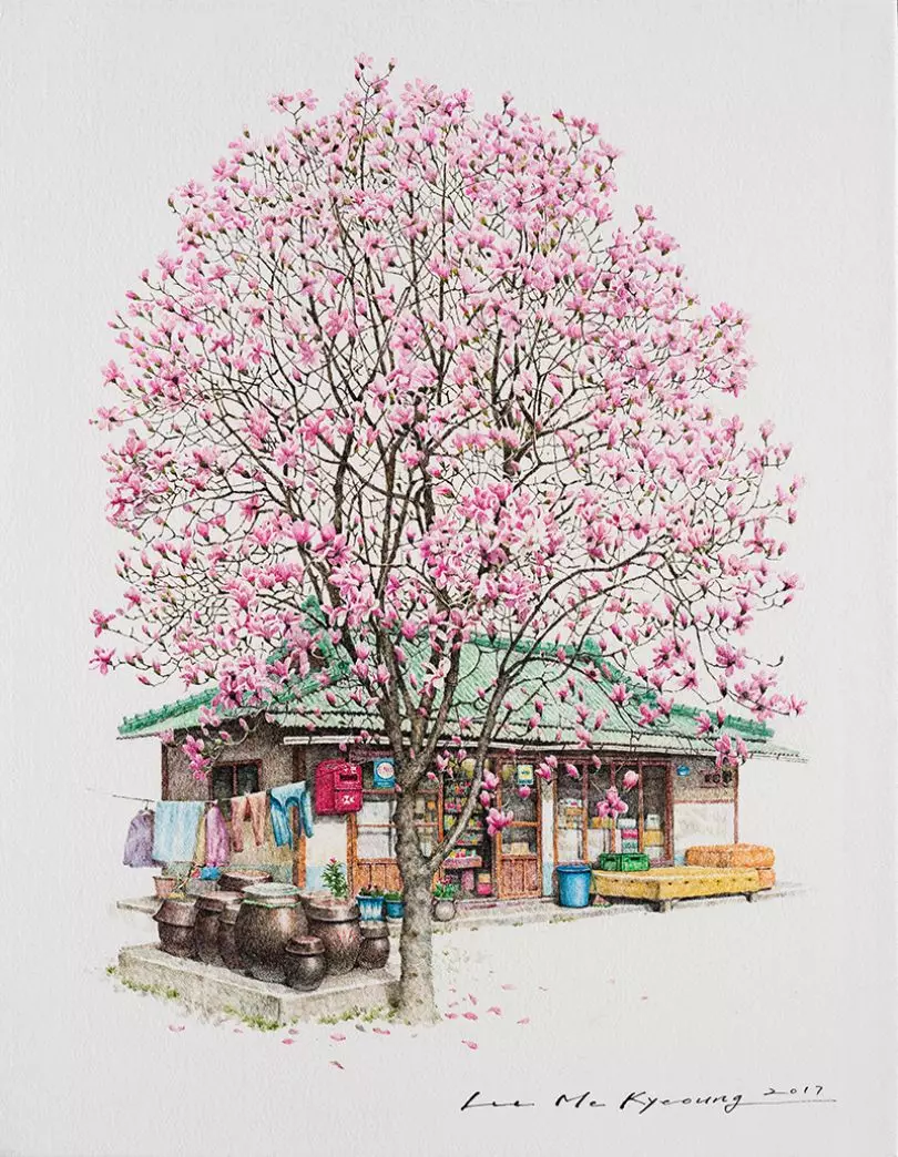 Me Kyeoung Lees charmerende malerier af de små dagligvarebutikker i Sydkorea 5804_7