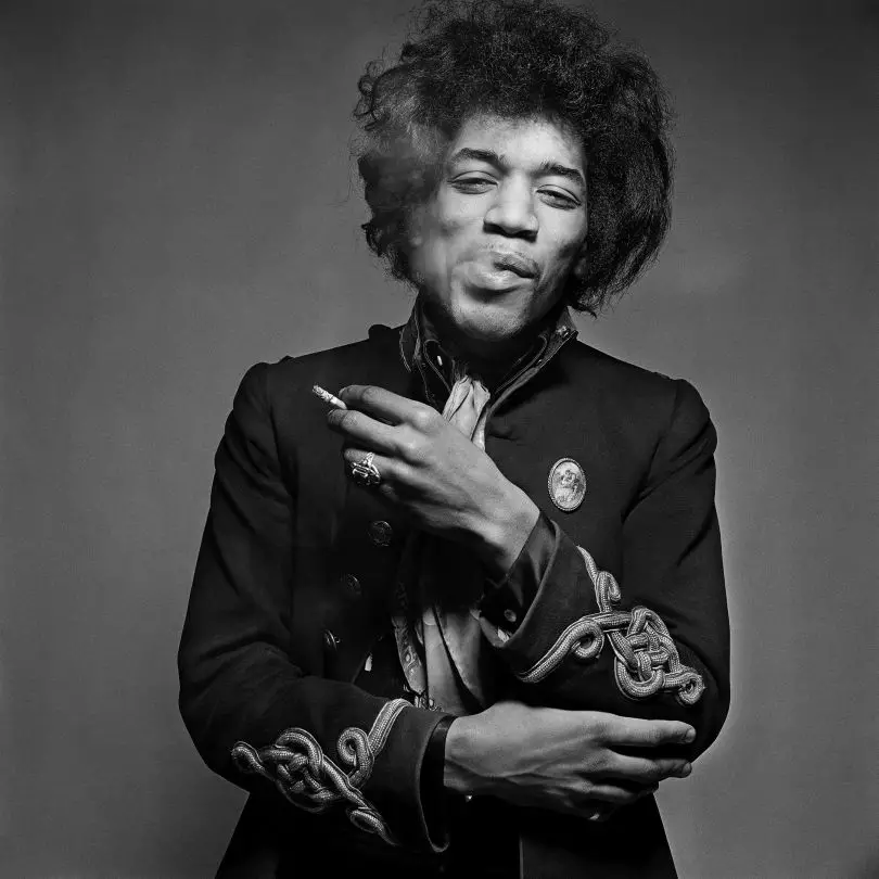 Gered Mankowitz, Jimi Hendrix, Londra 1967, Jelatin gümüş baskı, 50,8 x 61 cm, © Gered Mankowitz | İkonik Görüntüler
