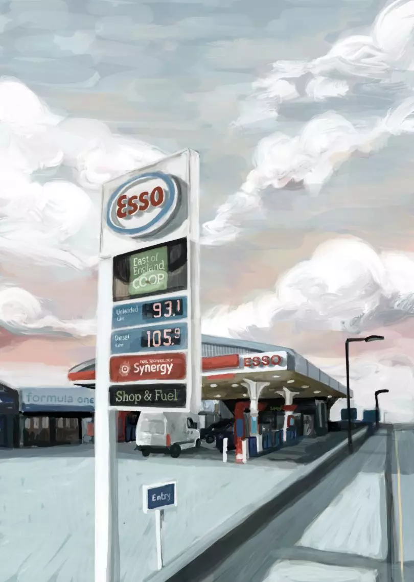 De la série, Strange Gas Stations © Amy Leonard