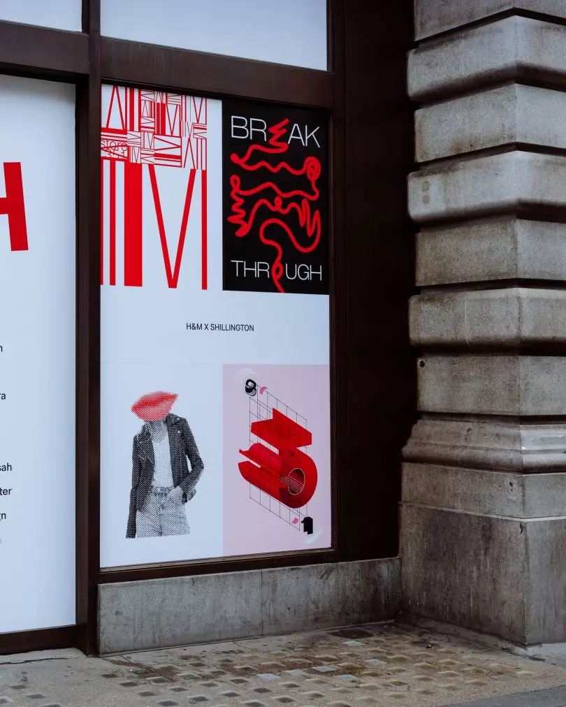 Grafikai tervezéssel végzett hallgatók segítenek felöltöztetni a H&M új londoni üzletét, amint az a bezárás után megnyílik 5963_8