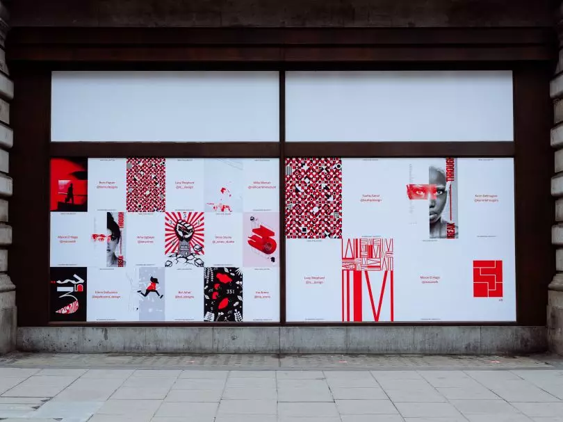 Los graduados de diseño gráfico ayudan a vestir la nueva tienda de H&M en Londres cuando se abre después del cierre 5963_9