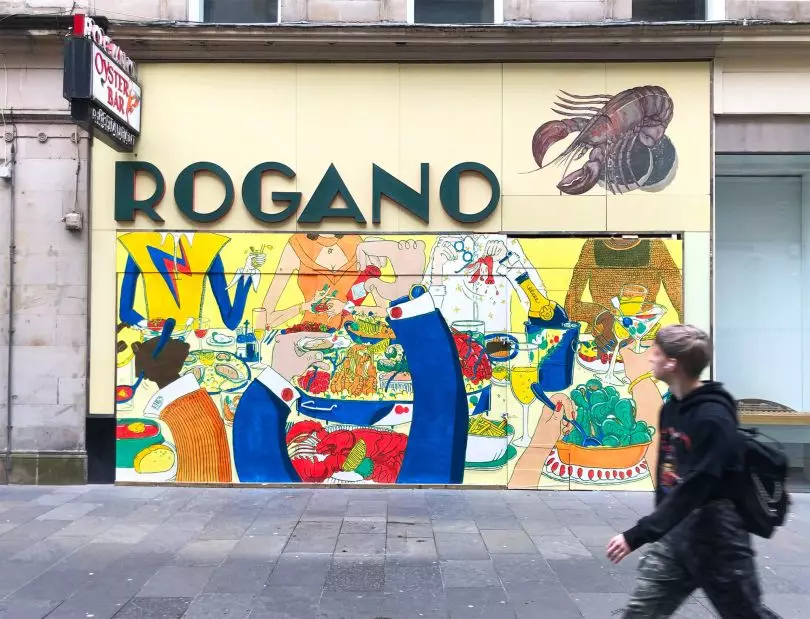 Roganói falfestmény © Ida Henrich
