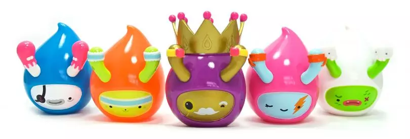 Vinyl toy mavara anonzi 'Droplets'