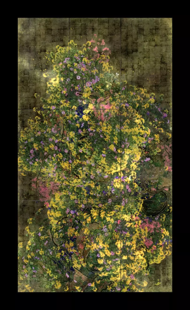 De ingewikkelde digitale bloemenpatronen van Teamlab gebaseerd op traditionele Japanse kunst 6300_3