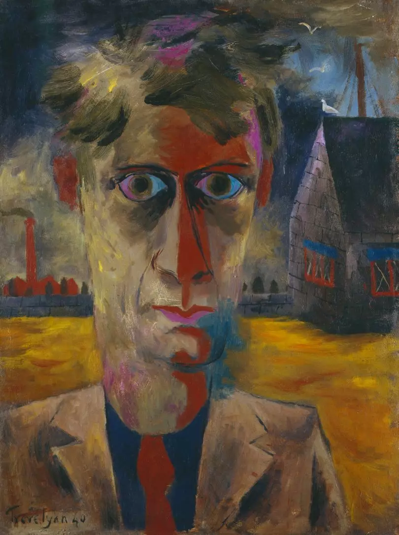 Julian Trevelyan, Autoportrét 1940, Olej na plátne, 61 x 46,4 cm © National Portrait Gallery / The Julian Trevelyan Estate