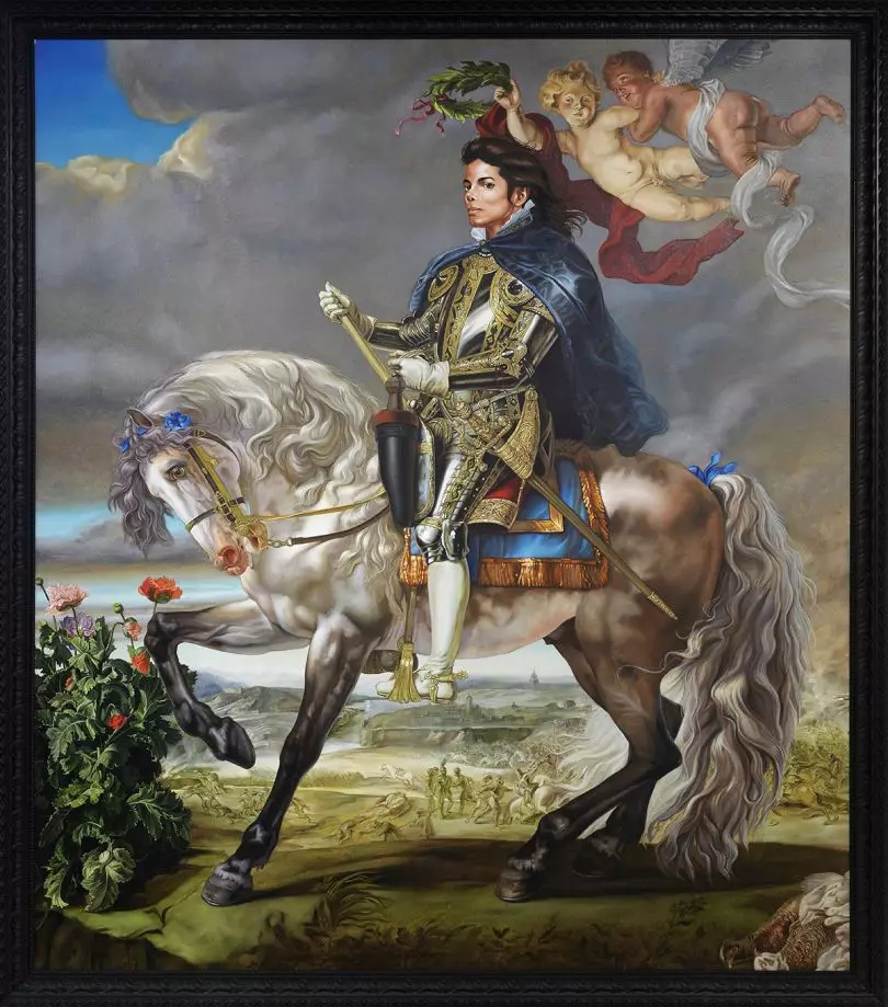 Equestrian Portrait of King Philip II (Michael Jackson), 2010 ដោយ Kehinde Wiley ។ Olbricht Collection, ទីក្រុងប៊ែកឡាំង។ មានការអនុញ្ញាតពីវិចិត្រសាល Stephen Friedman, London និង Sean Kelly Gallery, New York