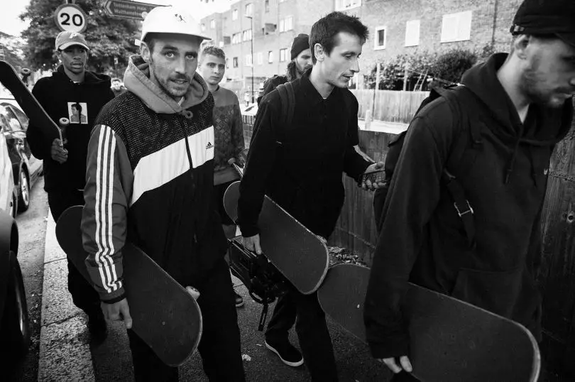 Mike O'Meally, Palace Skate Team(Lucien Clarke, Chewy Cannon, Blondey McCoy, Jack Brooks, Danny Brady), Tottenham Hale, 2016