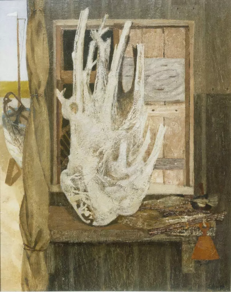 Prunella Clough, The White Root, 1946, olía um borð, Tate keypt 1982 © Estate of Prunella Clough. Allur réttur áskilinn, DACS 2018