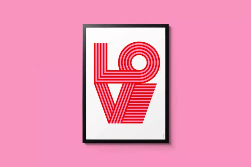 Love Boom oleh Sarah Boris, tersedia secara eksklusif melalui Creative Boom Shop
