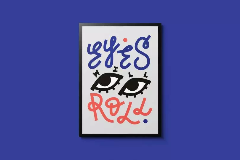 Eyes Will Roll de Dani Molyneux, disponibil exclusiv prin Creative Boom Shop