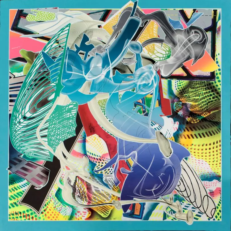 Frank Stella, Amẹrika, ti a bi 1936. Cantahar, 1998. Lithograph, screenprint, etching, aquatint ati iderun lori iwe, 133.35 cm x 133.35 cm. Addison Gallery of American Art, Phillips Academy, Andover, MA, U.S.A. Tyler Graphics Ltd. 1974-2001 Gbigba, fun ni ola ti Frank Stella, 2003.44.274. / © 2017 Frank Stella / Awọn ošere Rights Society (ARS), Niu Yoki