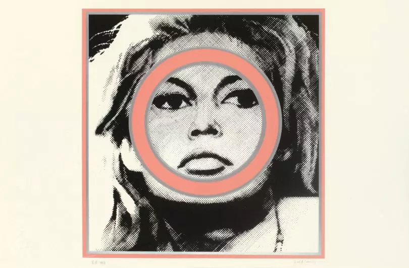 Gerald Laing, ' Brigitte Bardot ' fra 'Baby Baby Wild Things', 1968, screenprint (1/6) , Pallant House Gallery (udlånt fra Lyndsey Ingram) © The Estate of Gerald Laing, 2018.