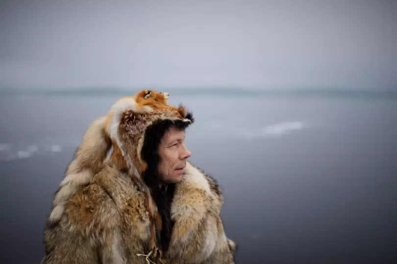 Ola Stinnerbom, artiste sami et fabricant de tambours, pose pour un portrait le 16 février 2017 à Sunne, en Suède. Joel Marklund / BILDBYRÅN