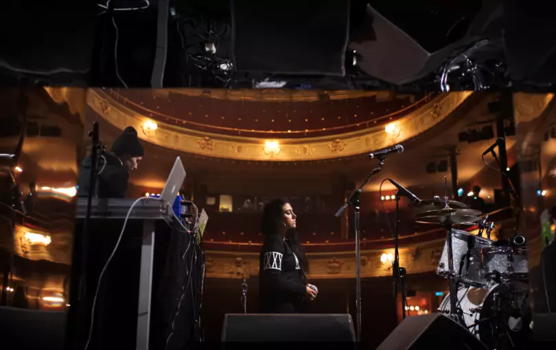 Maxida Märak during a soundcheck before her night performance at Södra Teatern on December 9, 2016 in Stockholm, Sweden. Maxida Märak is proud to be Sami and has made strong political stands against discrimination. Joel Marklund / BILDBYRÅN