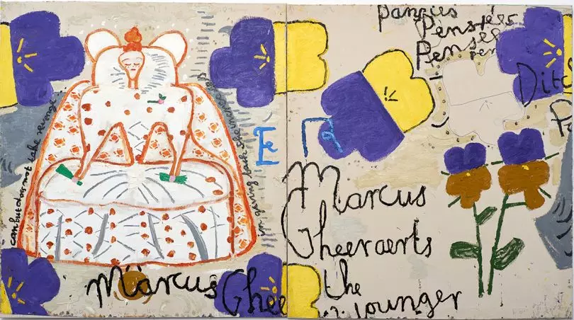 Rose Wylie, Орнотуу көрүнүшү, 'Quack Quack' Serpentine Sackler Gallery, Лондон (30 November 2017 – 11 February 2018) © 2017 Майк Дин