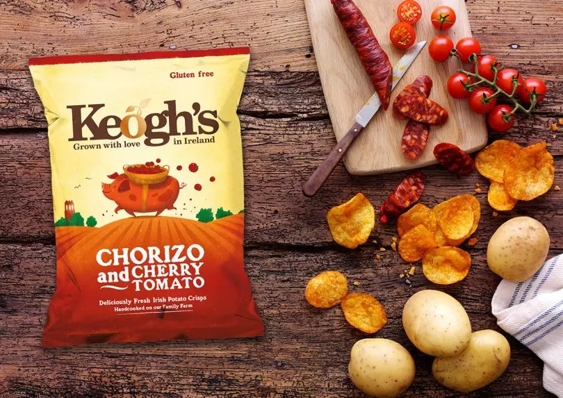 Endurnært vörumerki Brandpoint fyrir Keogh's Crisps nær aftur til írskra rætur 6651_7