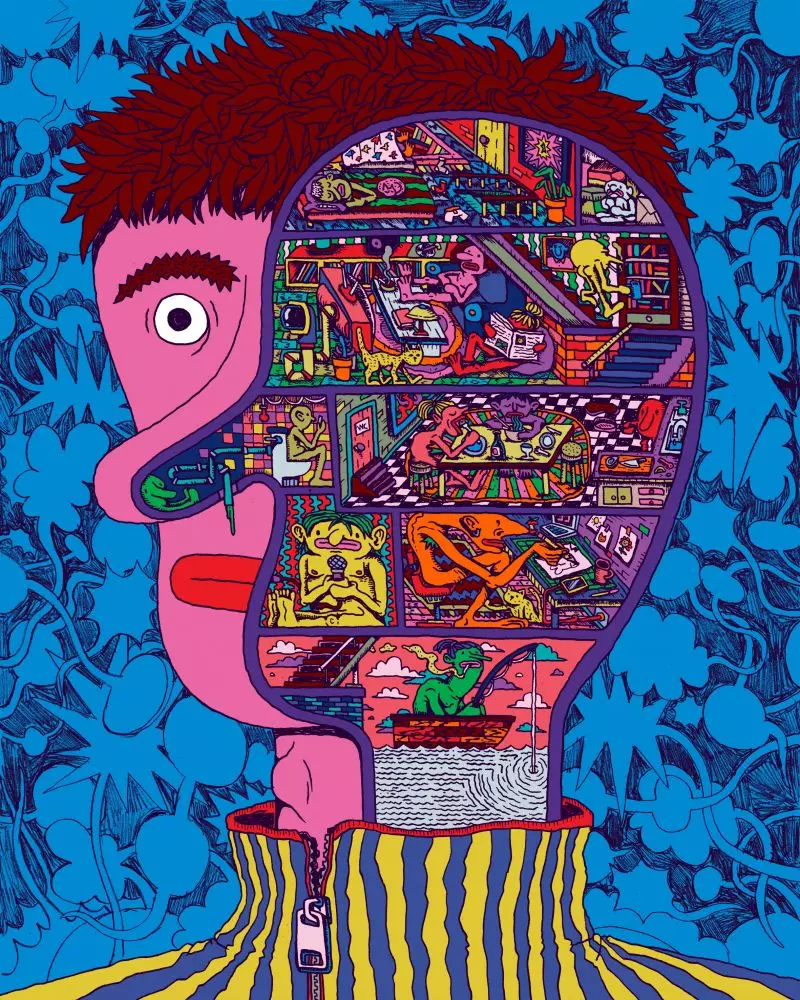 Melcher Oosterman creates intricate, colourful illustrations without even planning them