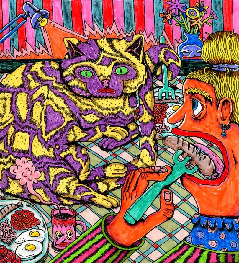 Melcher Oosterman creates intricate, colourful illustrations without even planning them 66_3