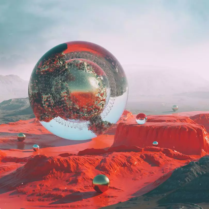 Renderên dîjîtal ên Filip Hodas di rengên şîrîn de dîmenên surreal vedibêjin 6780_10