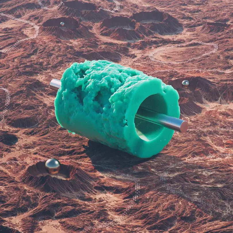 Les rendus numériques de Filip Hodas évoquent des paysages surréalistes aux couleurs acidulées 6780_4