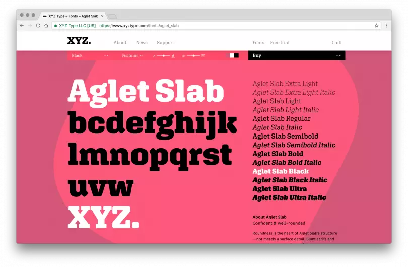 XYZ Type, una nova foneria de tipus amb un lloc web lúdic 6844_4