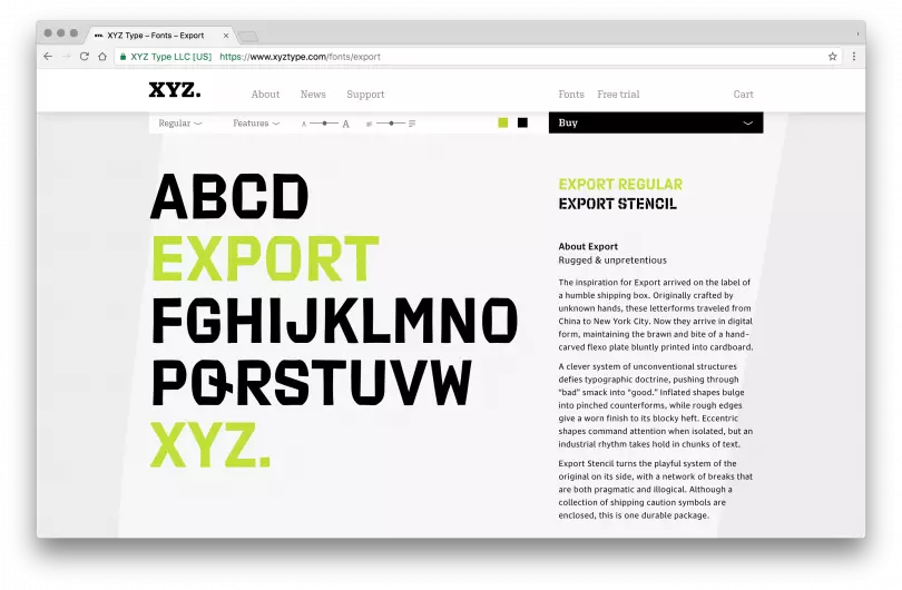 XYZ Type, una nova foneria de tipus amb un lloc web lúdic 6844_5