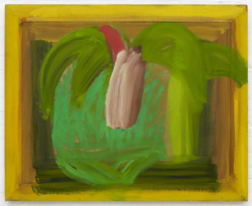 Howard Hodgkin Somera Pluvo, 2002–2013 Oleo sur ligno, 108 x 133,4cm | Kredito: © Howard Hodgkin Ĝentileco de la artisto kaj Gagosian