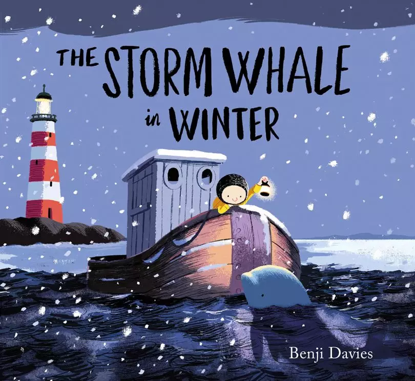 De stormwalvis in de winter – boekillustratie door Benji Davis | Krediet: © Benji Davis