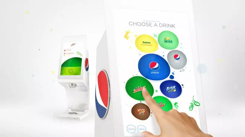 Pepsi Spire رەقەملىك سودا فونتان