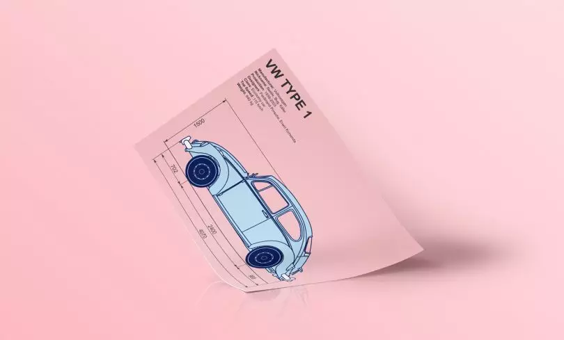 Ilustrasi mobil & motor klasik karya Aylina Krumpmann untuk Design Museum 7006_10