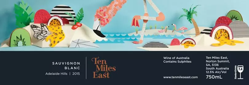 종이 예술가 Sam Pierpoint는 PDCO와 협력하여 Ten Miles East의 와인 라벨 제작 7055_10