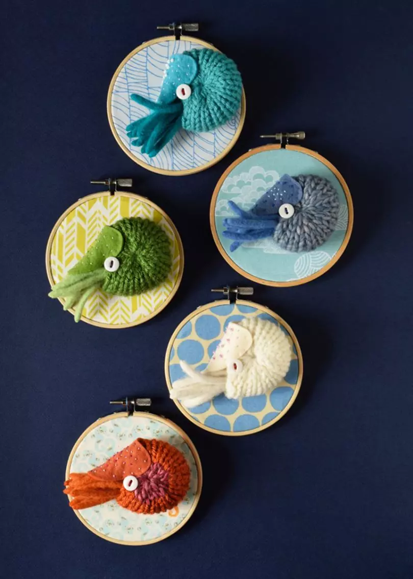 Nautilus Brooches: Hnav tau ntxim nyiam kos duab ntawm lub neej hauv hiav txwv crafted los ntawm Hiné Mizushima 7266_4