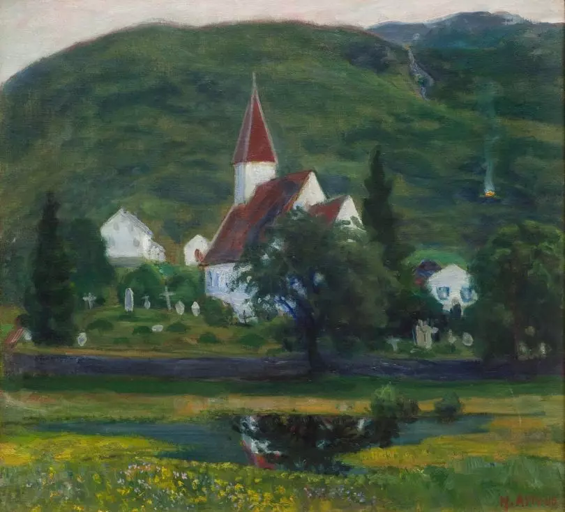 Norvégia festménye: Nikolai Astrup Norvégia kedvelt alkotásai 7563_11