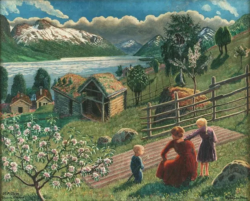 Norvégia festménye: Nikolai Astrup Norvégia kedvelt alkotásai 7563_2