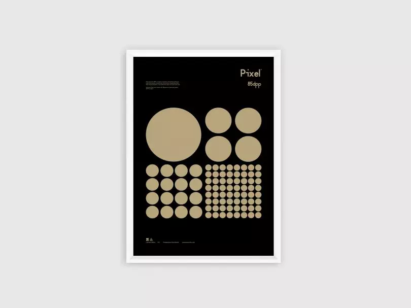 The Humble Pixel: Minimalistische Poster, die das Rückgrat des Designs feiern 7574_1